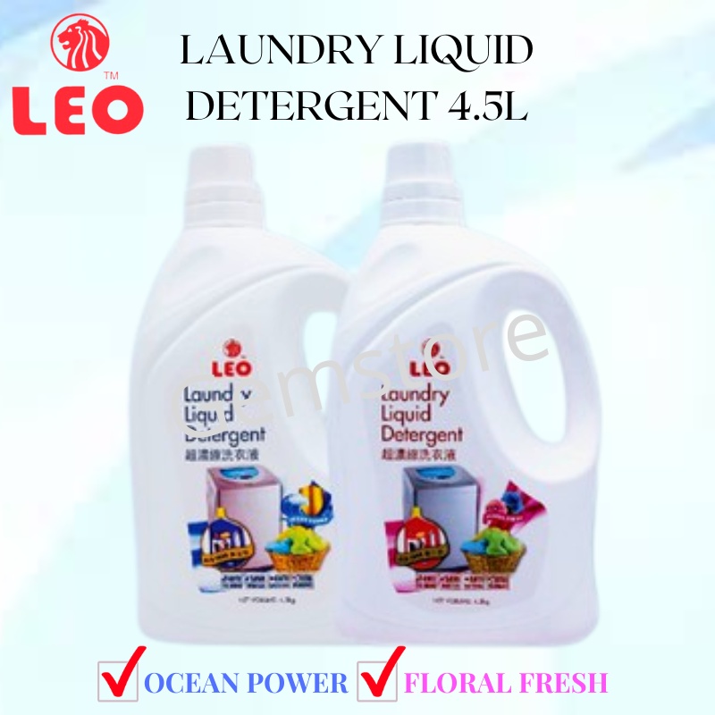LEO Laundry Liquid Detergent 4.5L / LEO Cecair Pencuci Baju 4.5L / LEO ...