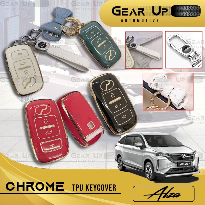 [𝗣𝗥𝗘𝗠𝗜𝗨𝗠] Perodua NEW ALZA BARU 2022 2023 Car Key Cover Sarung Kunci ...