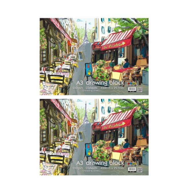 Together Drawing Block - 200gsm / A3 420mmx297mm | Shopee Malaysia