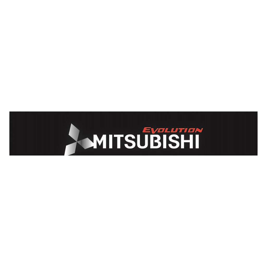 MITSUBISHI EVOLUTION Front Windshield Sticker / Sticker Tampal Cermin ...