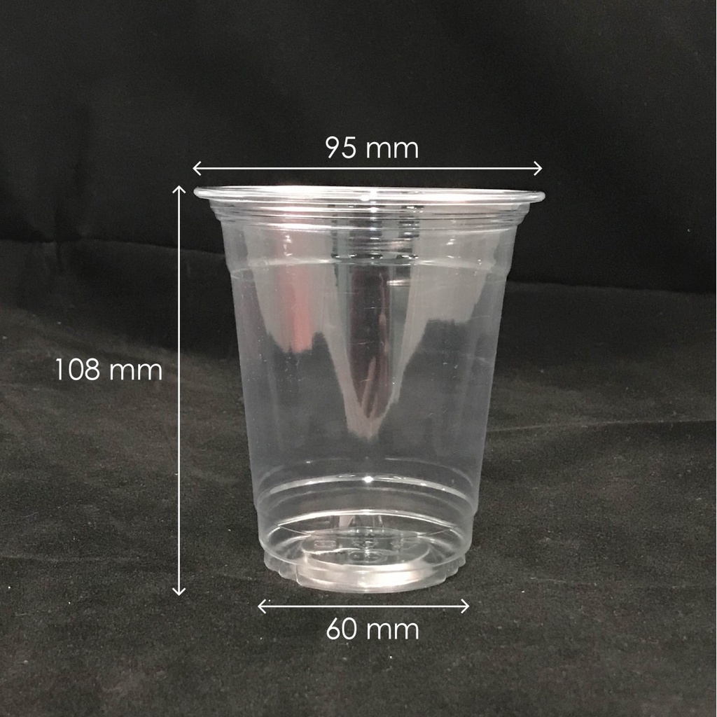 Cawan Plastik /PET Cup (50pcs) Mix & Match Lids - 95mm / PET Clear ...