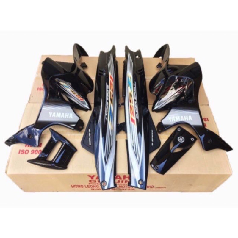 COVERSET ORIGINAL(HLD) 125z HITAM ROBOT / zr HITAM ROBOT / SIAP TAMPAL ...