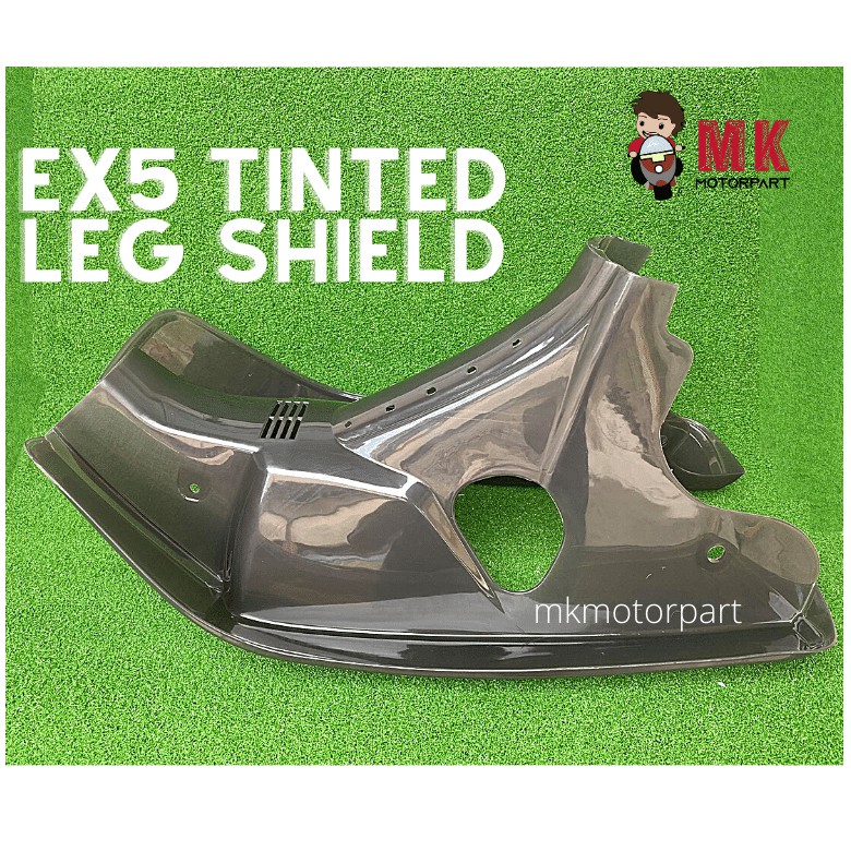 Honda EX5 Leg Shield TINTED Front Cover , Kepak HITAM / PUTIH | Shopee ...