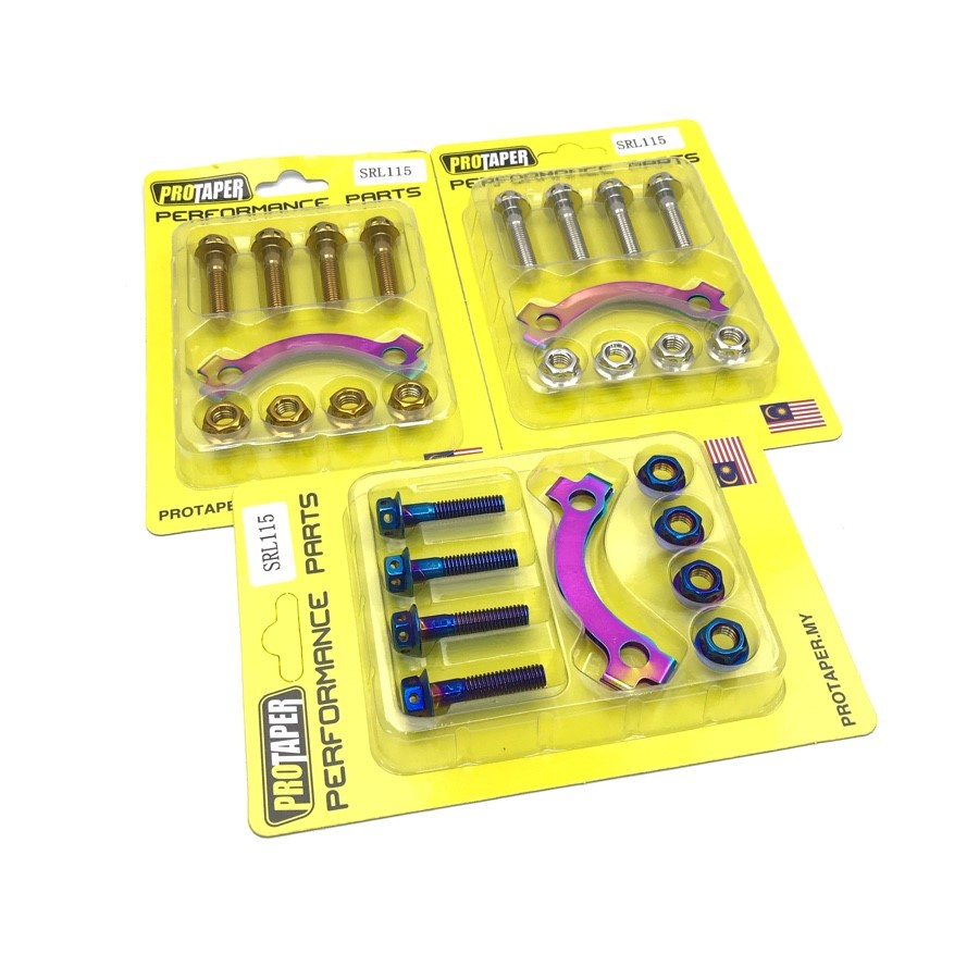 PROTAPER Rear Sprocket Screw Bolt Skru Spoket Belakang Steel Titanium ...