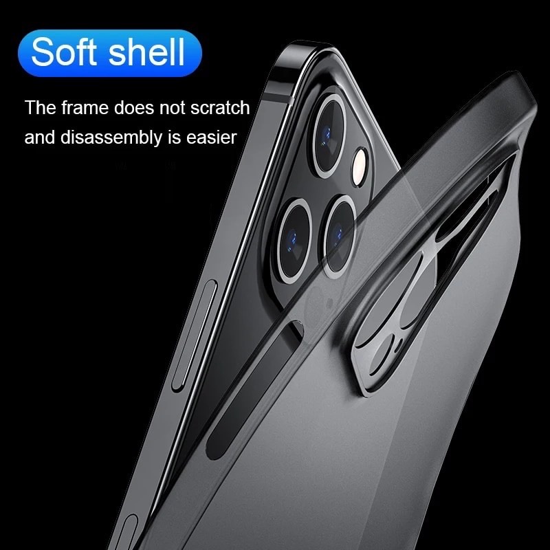 Sarung Telefon Matte Ultra Nipis 0.3mm untuk iPhone 16 15 14 13 12 11 ...
