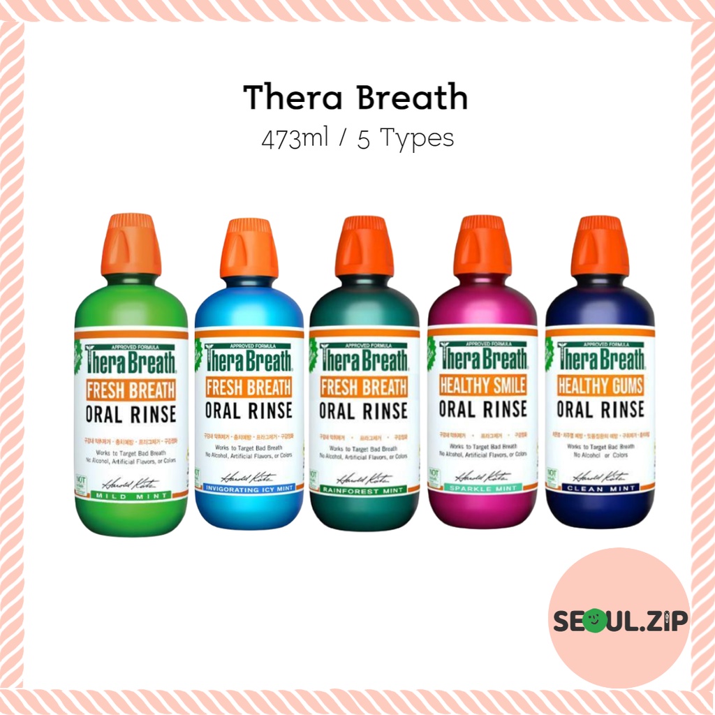 Thera Breath Mouthwash 473ml 5 Types, Oral Care Gargle | Shopee Malaysia