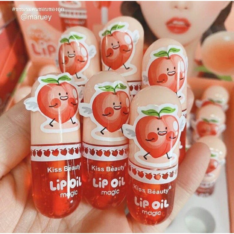 Mini Lip Oil Magic Kiss Beauty 💋🍑🧚🏻‍♀️ | Shopee Malaysia