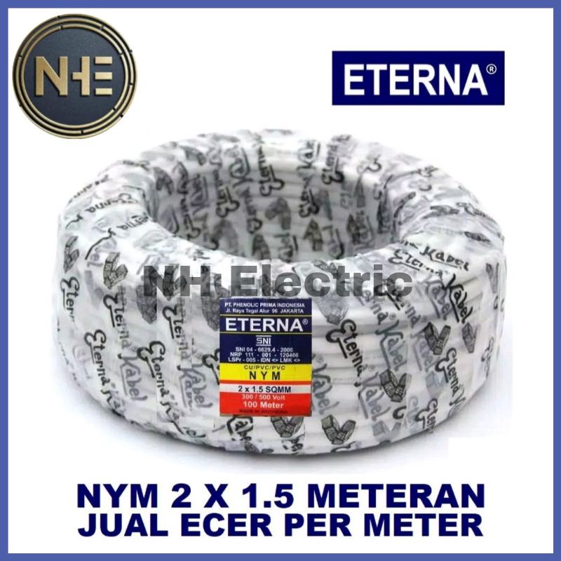 Nym Eterna Cable 2x1.5mm - Eterna Wire Electric Cable 2.5 (Price Per ...