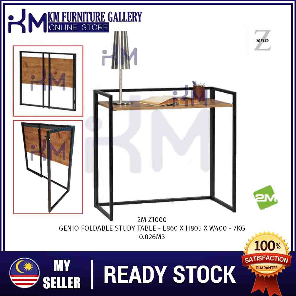 KM Furniture Genio Foldable Study Table/ Gaming Table/ Meja Belajar ...