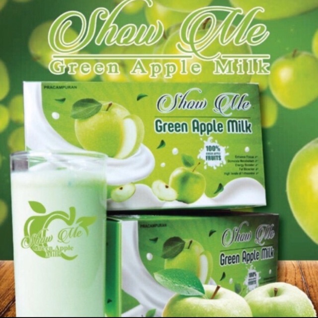 SHOW ME GREEN APPLE MILK | Shopee Malaysia