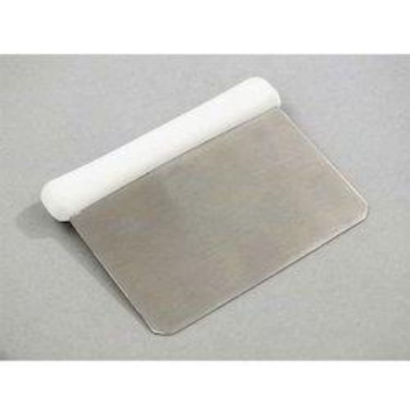 Soft Stainless Steel Dough Scraper Cutters With rubber Handle Cake ...