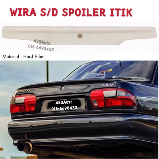 WIRA REAR SEDAN SPOILER EVO3 EVO 3 BODYKIT GARNISH BELAKANG WING ...