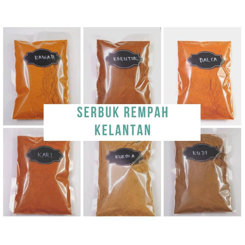 Rempah Kelantan/Rempah Mak Aji/Rempah Gulai Kelantan | Shopee Malaysia