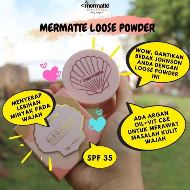 ELEGANCE LOOSE POWDER MERMATTE 💯 ORIGINAL ( HOTS SELLING PRODUCTS🔥 ...