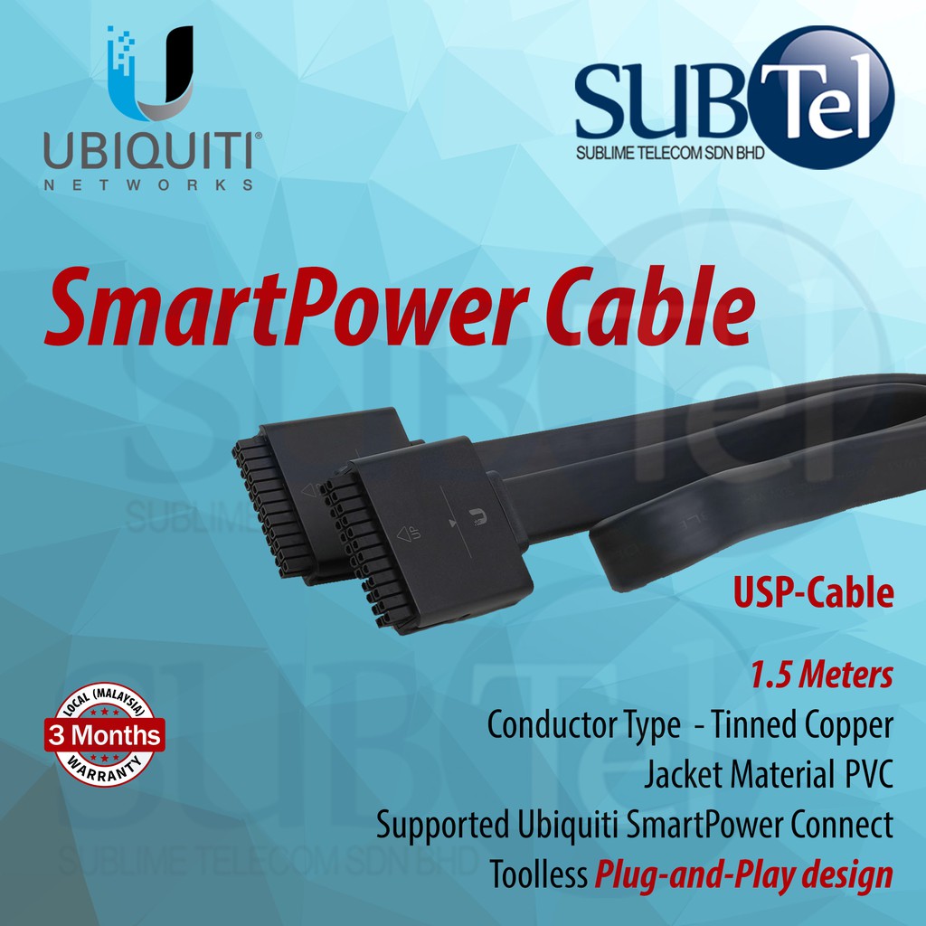 Ubiquiti USP-Cable SmartPower Cable 1.5 Meters Smart Power UBNT USP ...