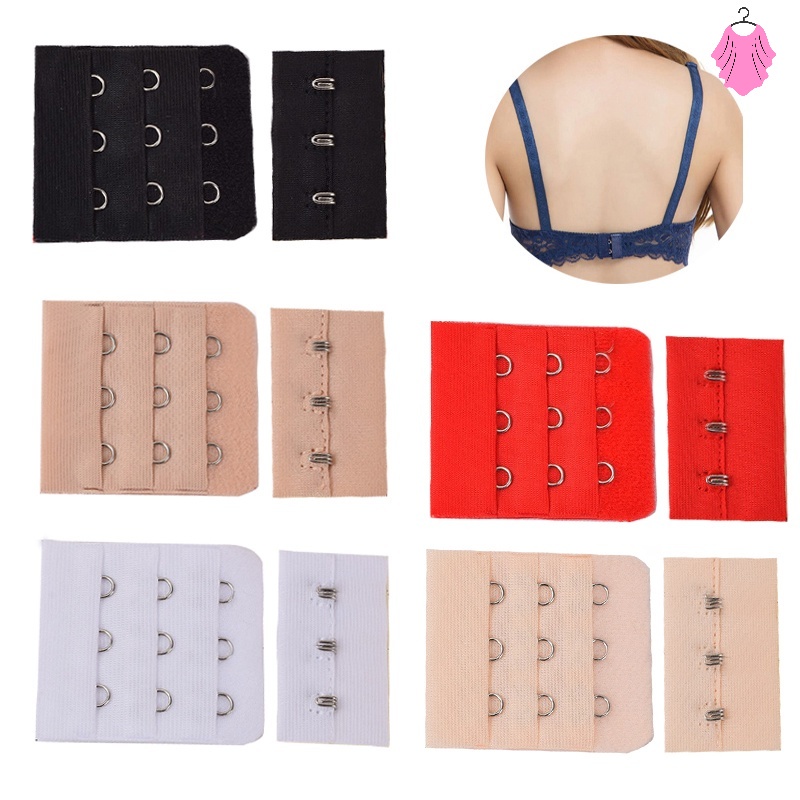 Adjustable Bras Extension Hook Snaps / Elastic Underwear Extenders ...