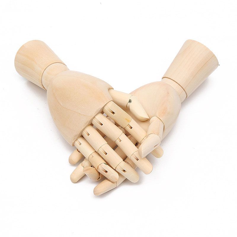 Authentic Right Wooden Left Hand Model For Sketching Drawing With ...