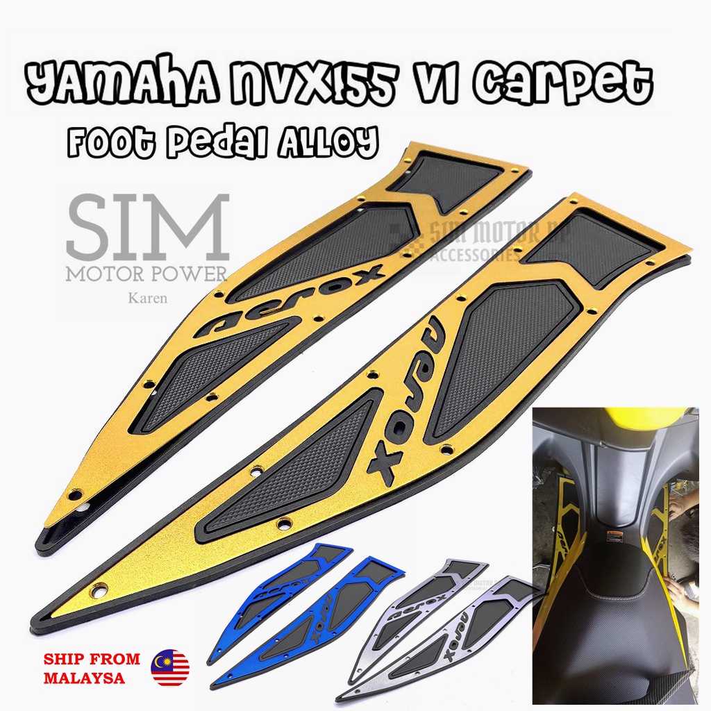 YAMAHA NVX155 V1 Carpet Foot Pedal ALLOY footboard board Plate kaki ...