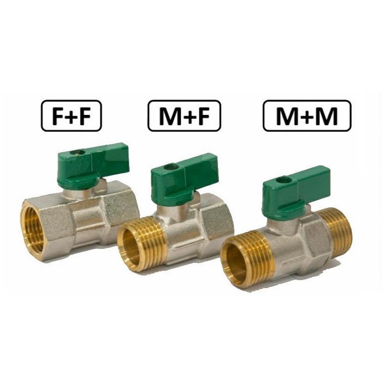 VIP Brass Mini Ball Valve 1/2" F/F M/F M/F | Shopee Malaysia