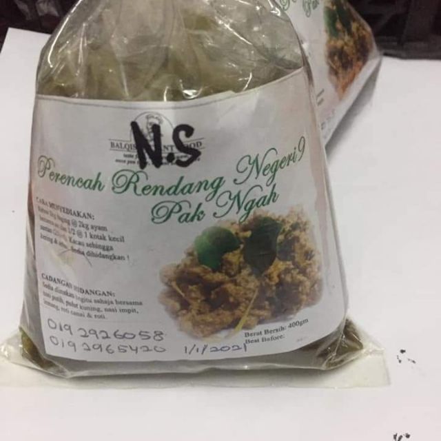 Perencah Rendang Negeri Sembilan (Cili Api) | Shopee Malaysia