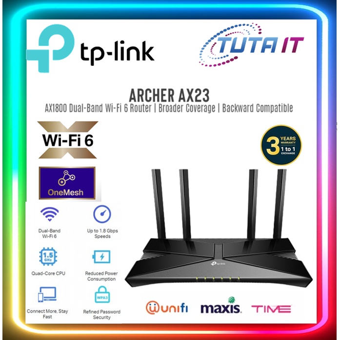 TP-Link Archer AX23 AX1800 Dual-Band Wi-Fi 6 Router | Shopee Malaysia