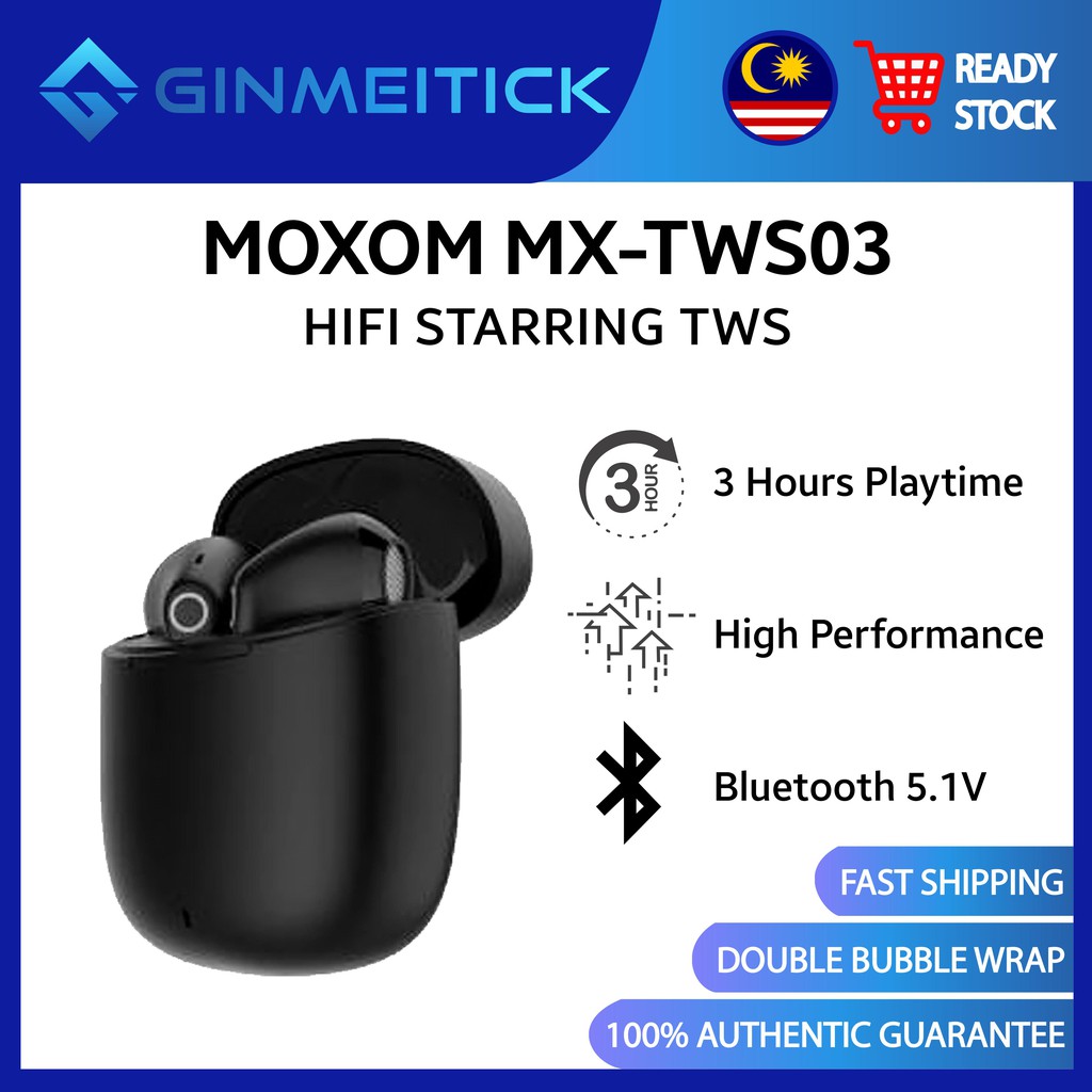 Moxom MX-TW03 TWS Hifi Starring Wireless Earbuds | Shopee Malaysia