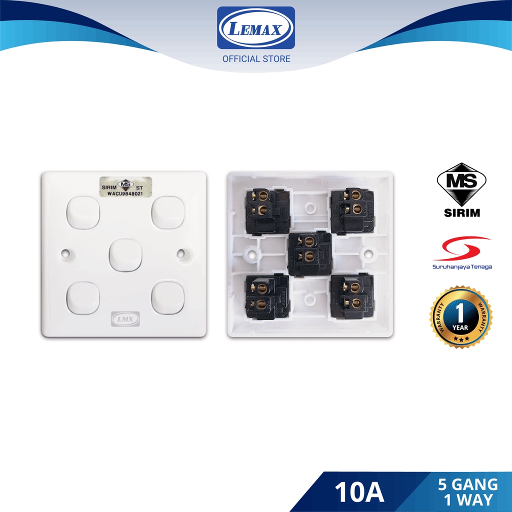 [SIRIM] LMX 10A 13A 15A 20A Wall Switch Socket Door Bell Switch Aircond ...