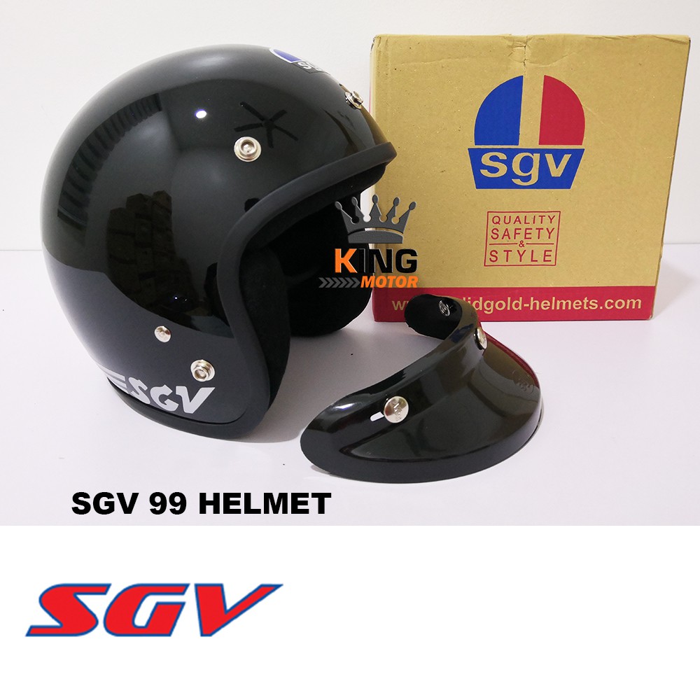[100% ORIGINAL] SGV 99 HELMET-BLACK | Shopee Malaysia