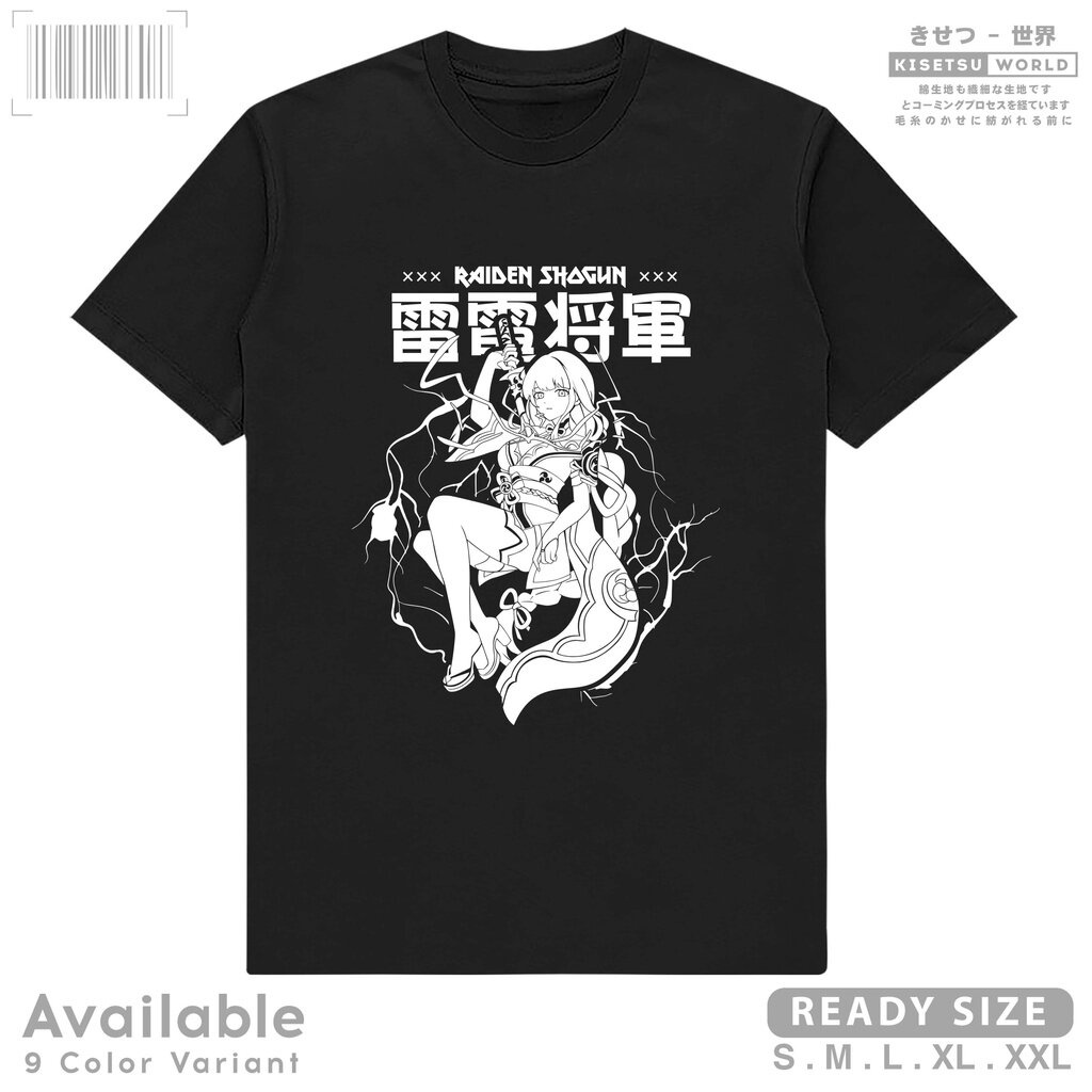 Kaos Anime Manga Distro GENSHIN IMPACT RAIDEN SHOGUN Archon Electro ...