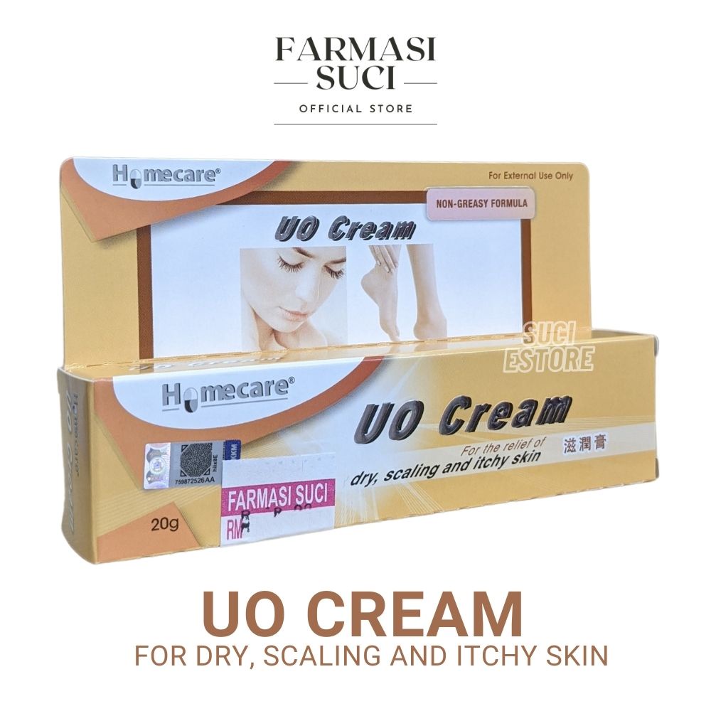 Homecare UO Cream 20g - for the relief of dry, scaling and itchy skin ...