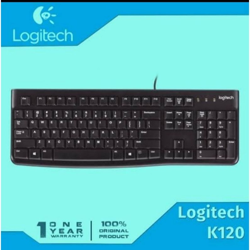 Original Logitech K 120 USB Keyboard | Shopee Malaysia