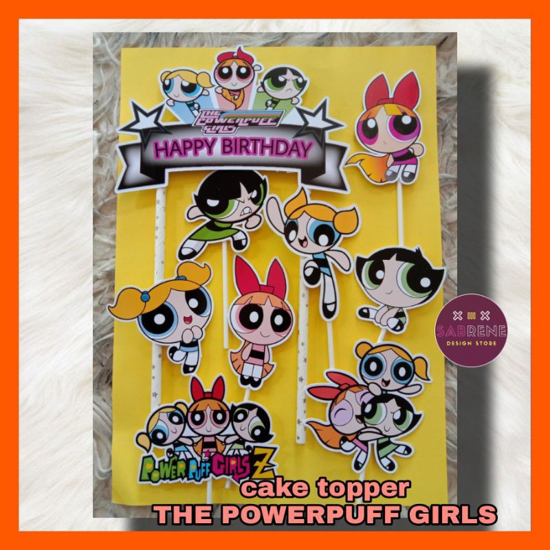 THE POWERPUFF GIRLS CAKE TOPPER READY STOCK BAKEWARE CAKE DECORATIONS ...