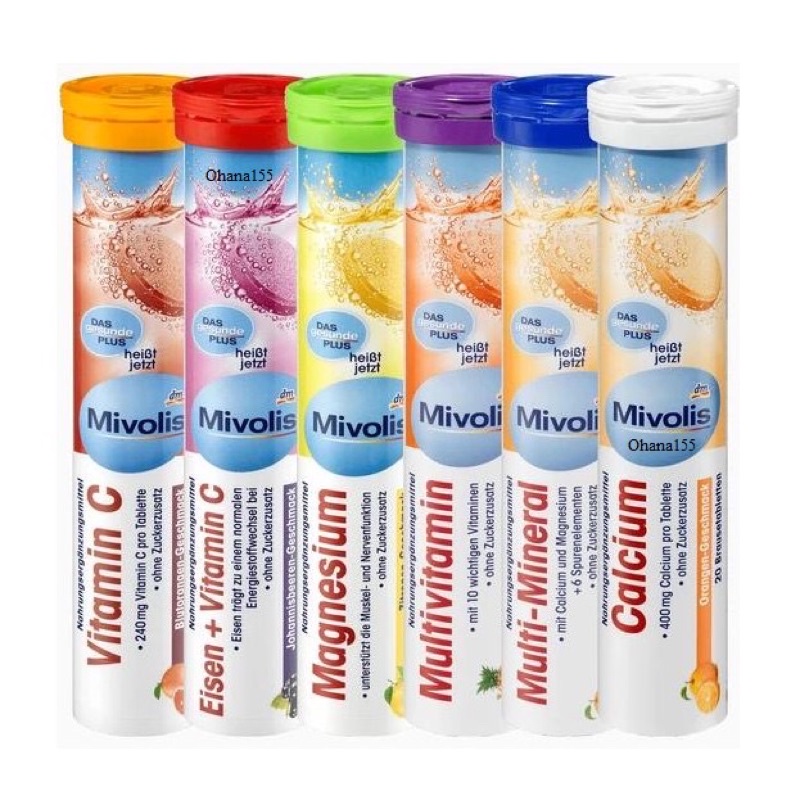 Mivolis vitamin c effervescent tablets and other flavors Support the Immune System - German ...