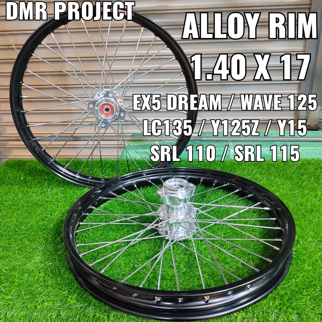 ALLOY RIM EX5/DREAM/W125/Y125Z/LC135/Y15/SRL115 (1.40X17) HUB SPRINT ...