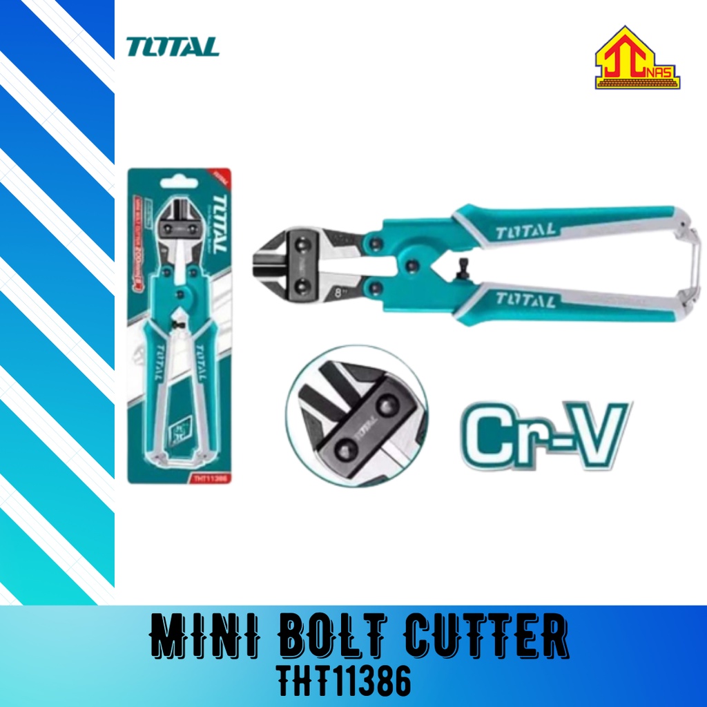 [🔥Ready Stock🔥] TOTAL Mini Bolt Cutter 8" THT11386 / Chain Wire Cutter ...