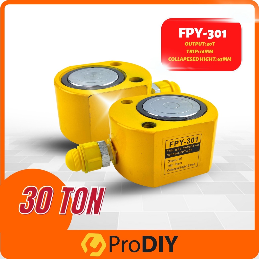 Thin Type Hydraulic Cylinder FPY 20T / 30T / 50T / 100T Lifting Tool ...