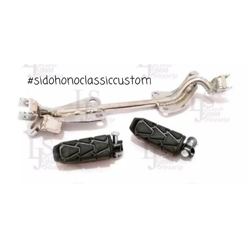 Iron postep Megapro mono bending set of good chrome pedal rubber pnp CB ...