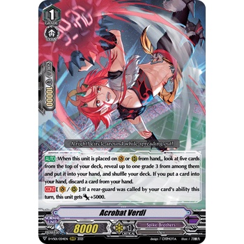 Cardfight Vanguard D-VS01/054EN Acrobat Verdi Spike Brothers RRR (ENGLISH) | Shopee Malaysia