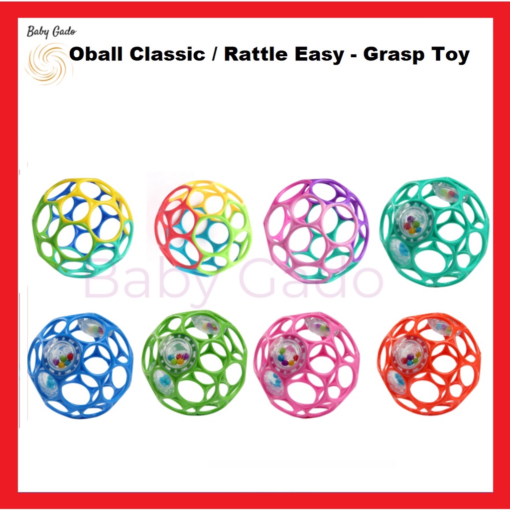 Bright Starts Oball Classic Easy Grasp Toy / Rattle Easy-Grasp Toys ...