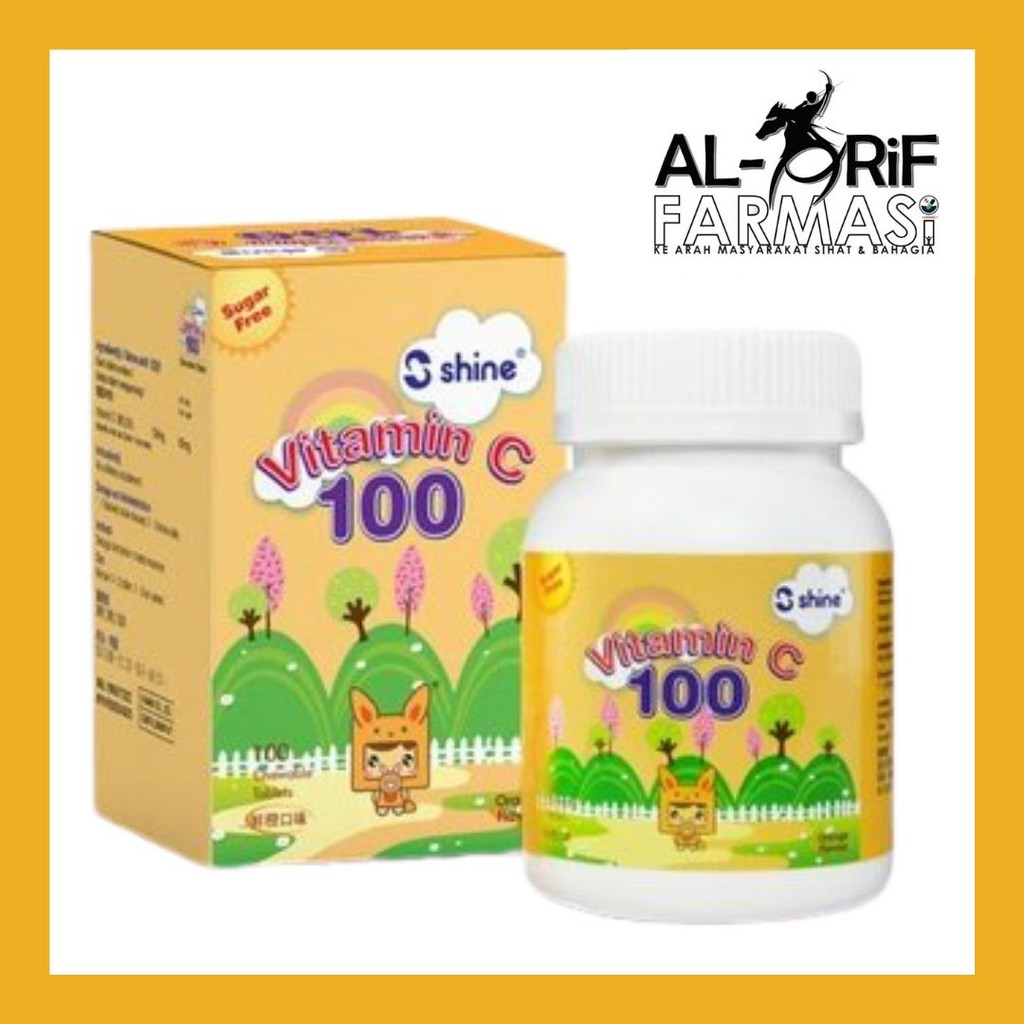 Shine Vitamin C 100 (100 Chewable Tabs) | Shopee Malaysia