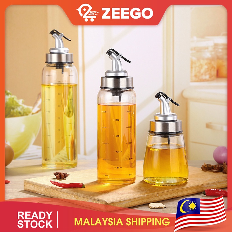 ZEEGO Botol Minyak Kaca Kalis Bocor Periuk Minyak Sos Cuka Boleh ...