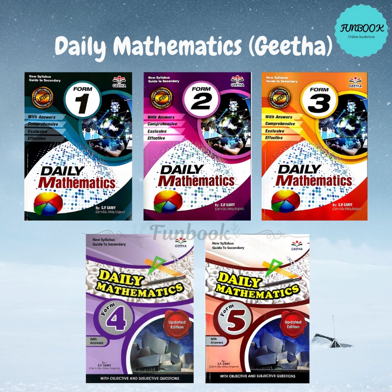 [FUNBOOK] Daily Mathematics (Geetha) Form 1,2,3,4,5 | Shopee Malaysia