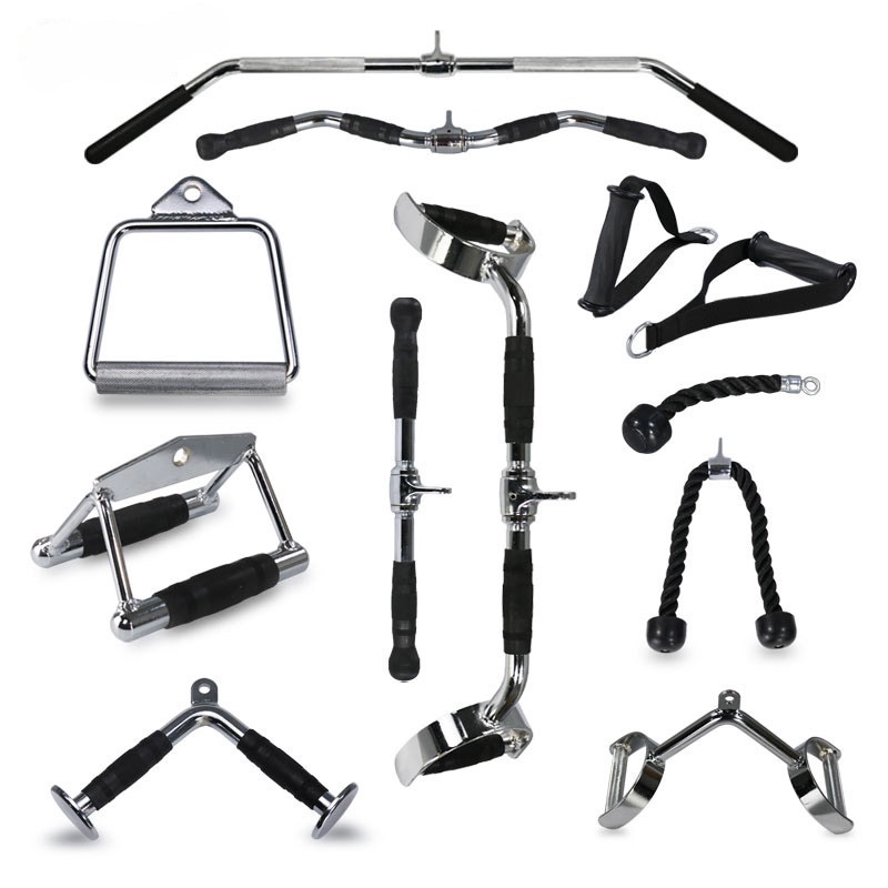 Ready Stock Home Gym Cable Attachment Handle Machine Exercise Chrome ...