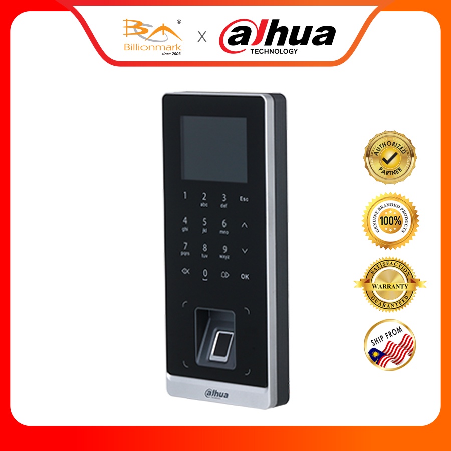 DAHUA ASI2212H-DW Proximity Card 2.4" LCD Fingerprints, Cards ...