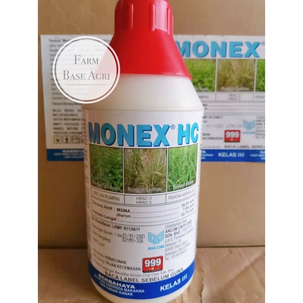 1L ANCOM Monex MSMA 39.5% Diuron 7.8% Racun Rumput Rumpai Herbicide ...