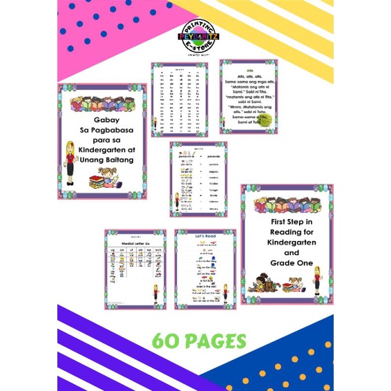 FIRST STEP IN READING / GABAY SA PAGBABASA MARUNGKO APPROACH / CVC FOR ...
