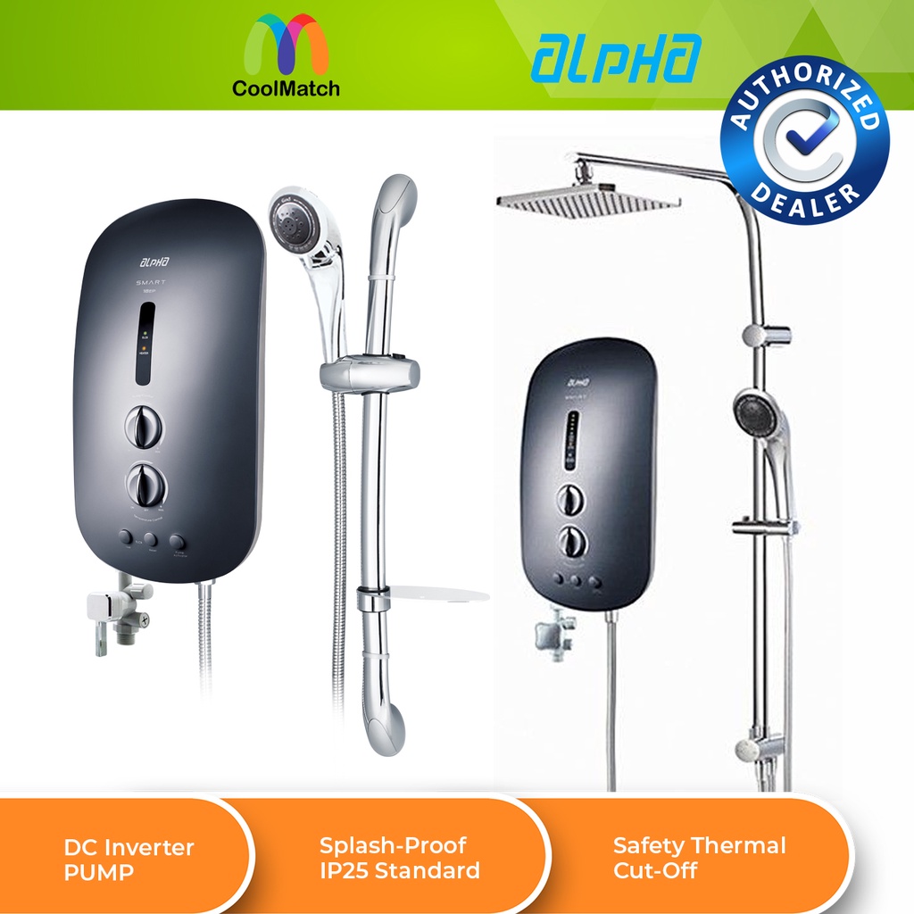 ALPHA INSTANT WATER HEATER WITH PUMP ~ SMART SERIES | Shopee Malaysia