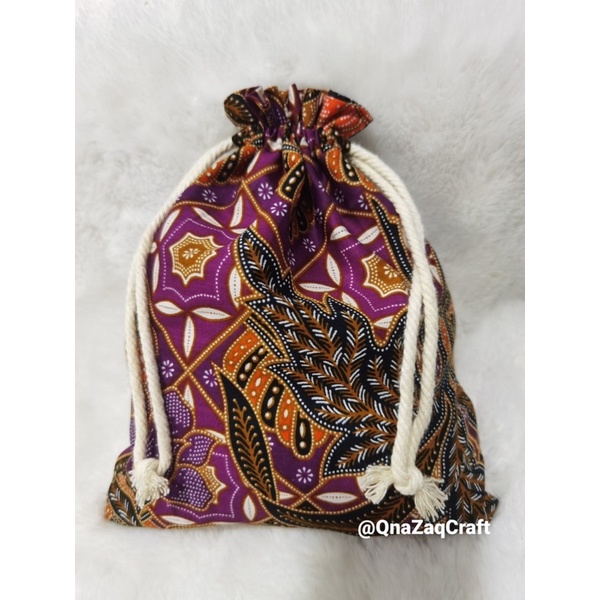 Beg Uncang Batik | Drawstring Bag Batik | Beg Batik | Shopee Malaysia