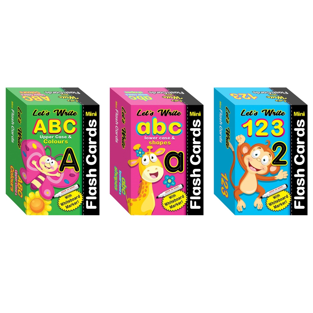 Children's Mini Flash Cards (with Whiteboard Marker) | Shopee Malaysia