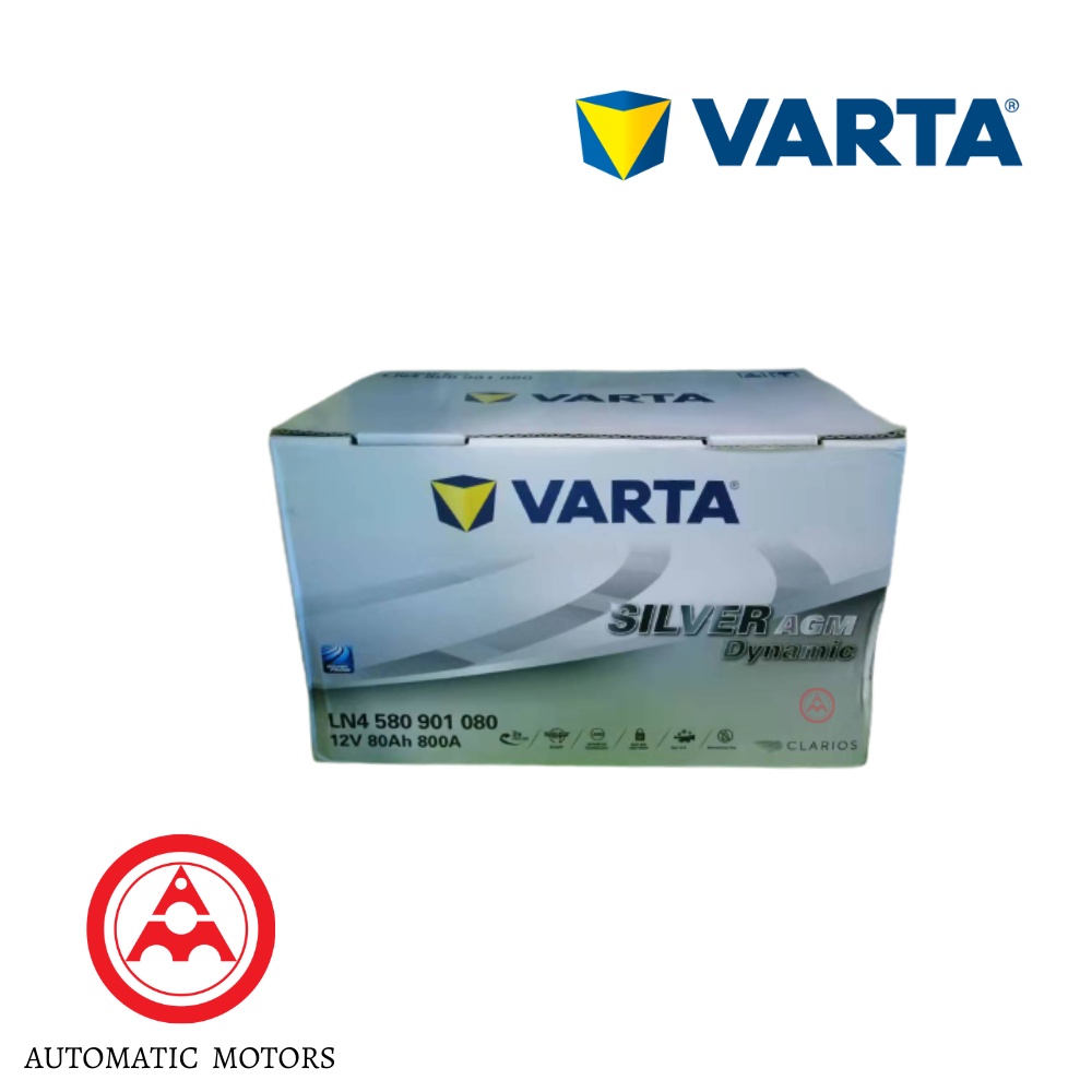 Mercedes Benz Varta Din80 Battery 12V80AH Agm W207 W204 W212 W176 W213 ...